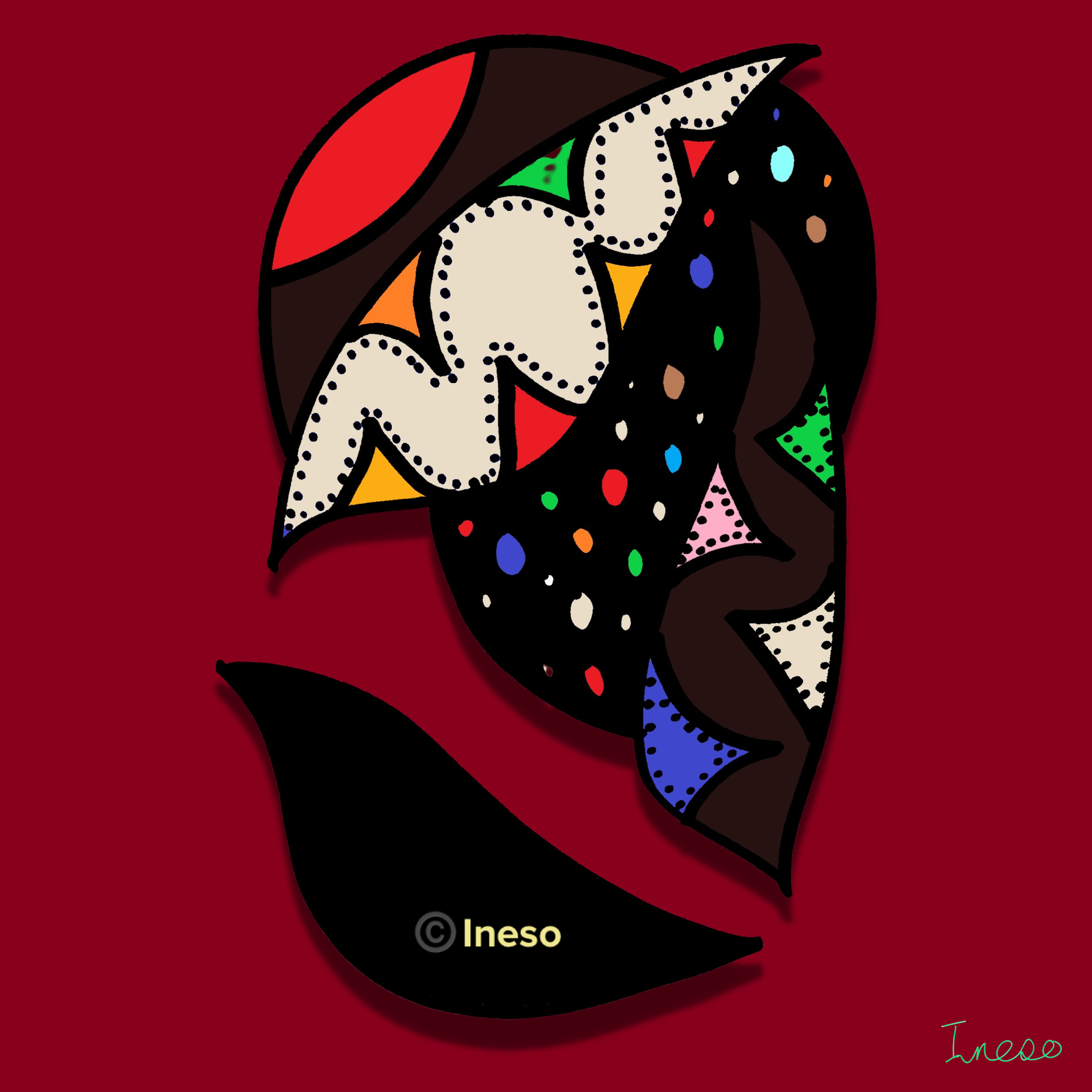 Traditional, 40 x 40cm, 2022 (2 Variants) – Ineso Lati Èkó