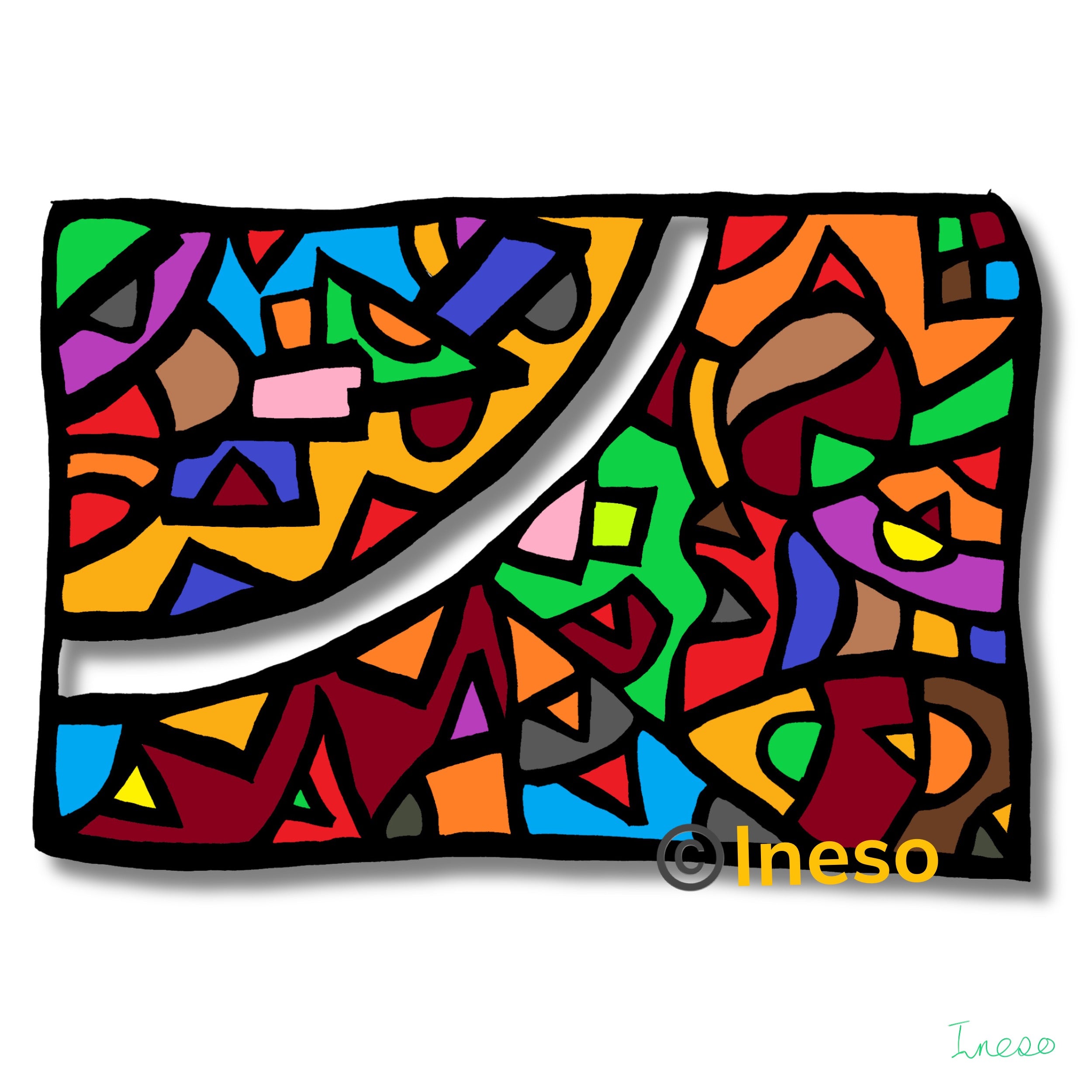 A Moment In Time, 40 x 40cm, 2022 (2 Variants) – Ineso Lati Èkó