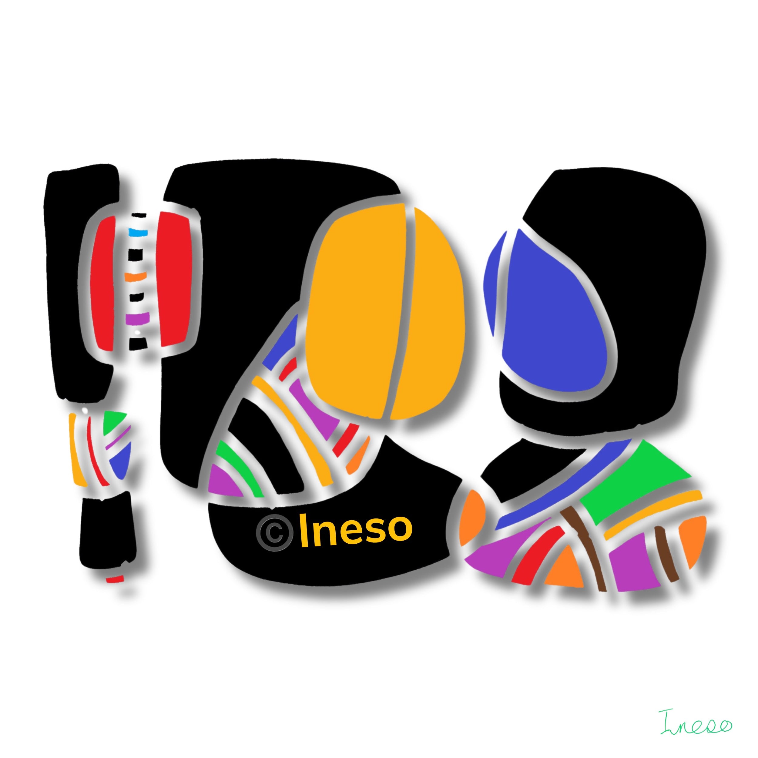 Negotiators, 40 x 40cm, 2023 – Ineso Lati Èkó