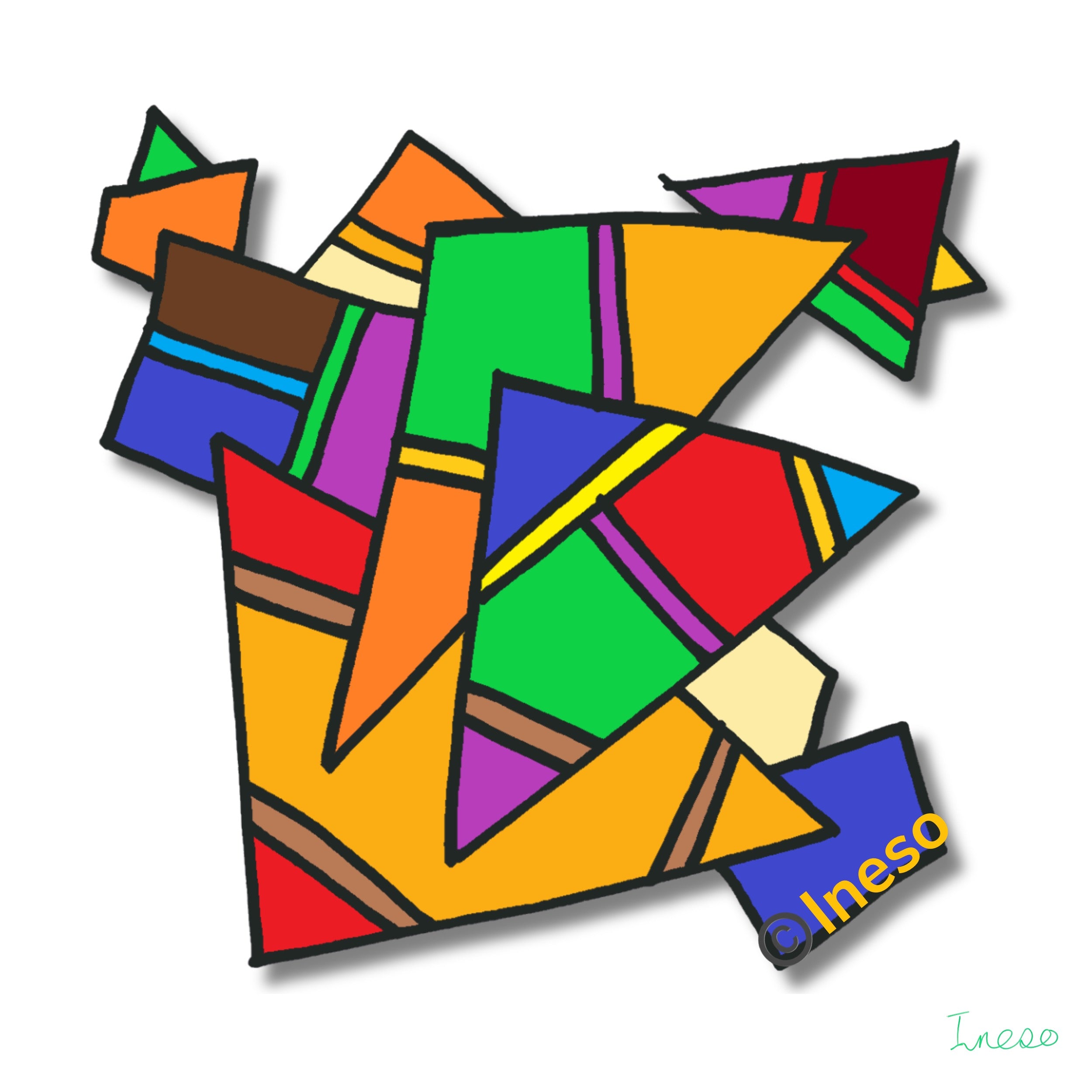 300 Hours, 40 x 40cm, 2023 – Ineso Lati Èkó