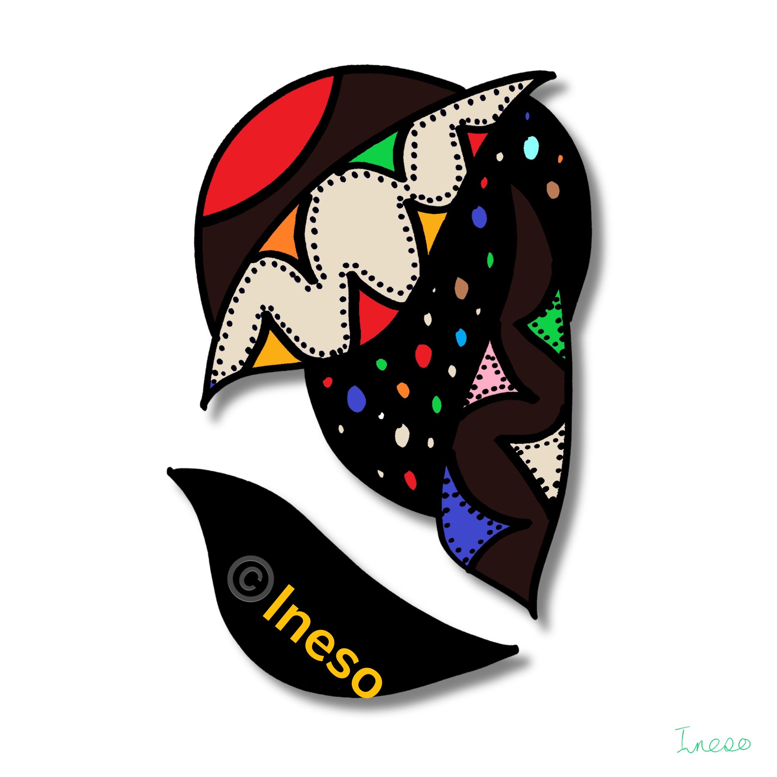 Traditional, 40 x 40cm, 2022 – Ineso Lati Èkó