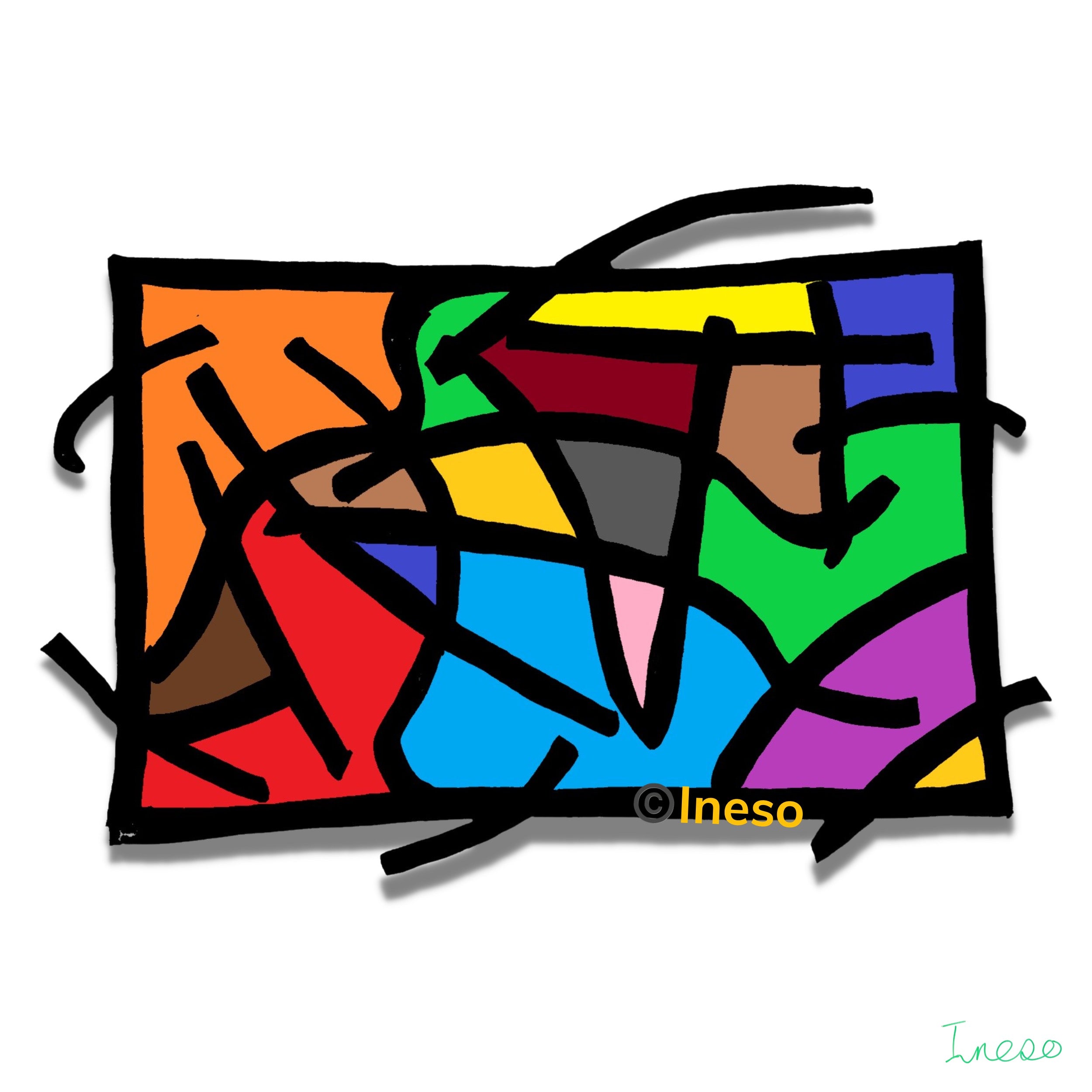 Broken But Functional, 40 x 40cm, 2022 – Ineso Lati Èkó