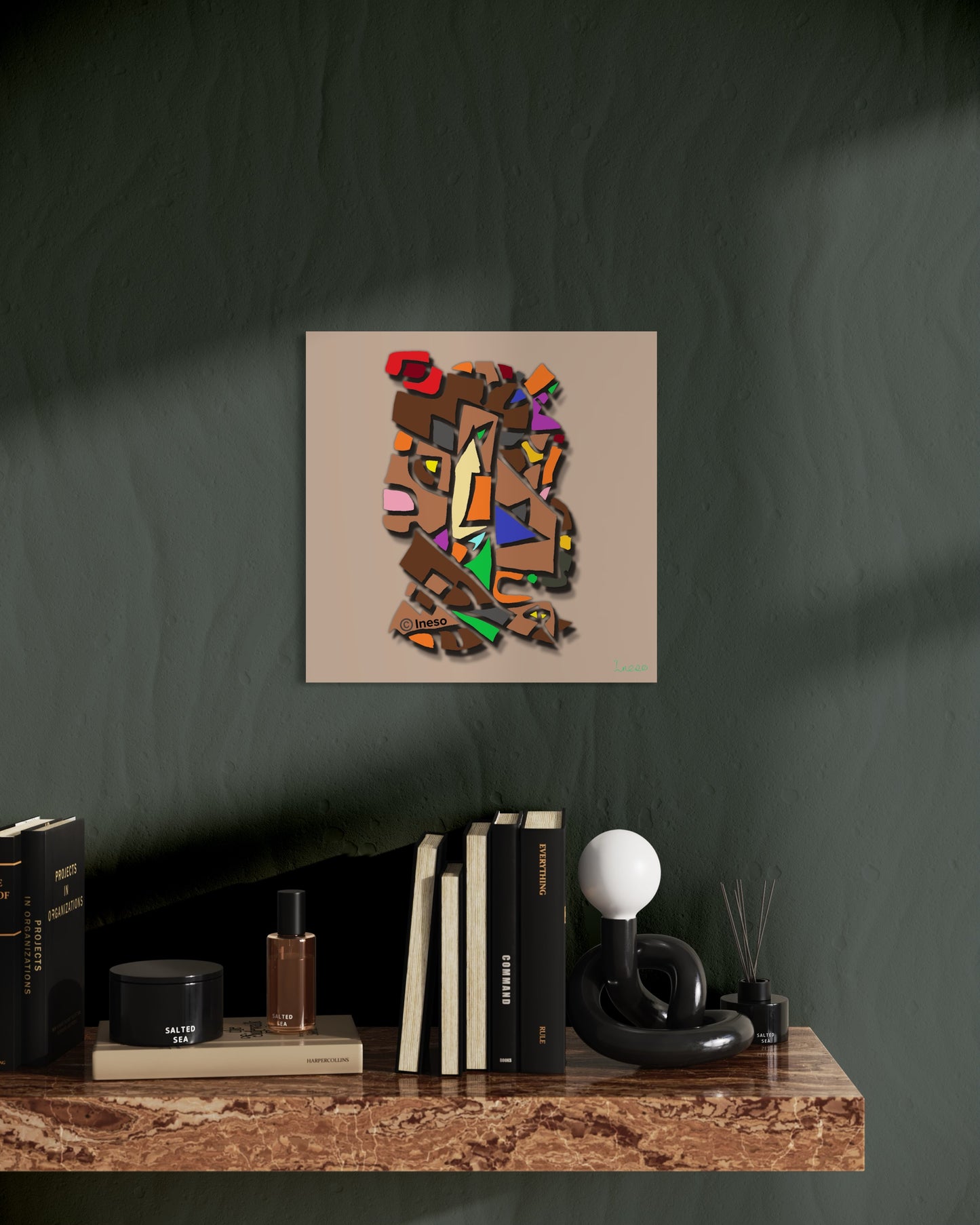 Oranyan - The Warrior King, 40 x 40cm, 2021 (2 Variants) – Ineso Lati Èkó