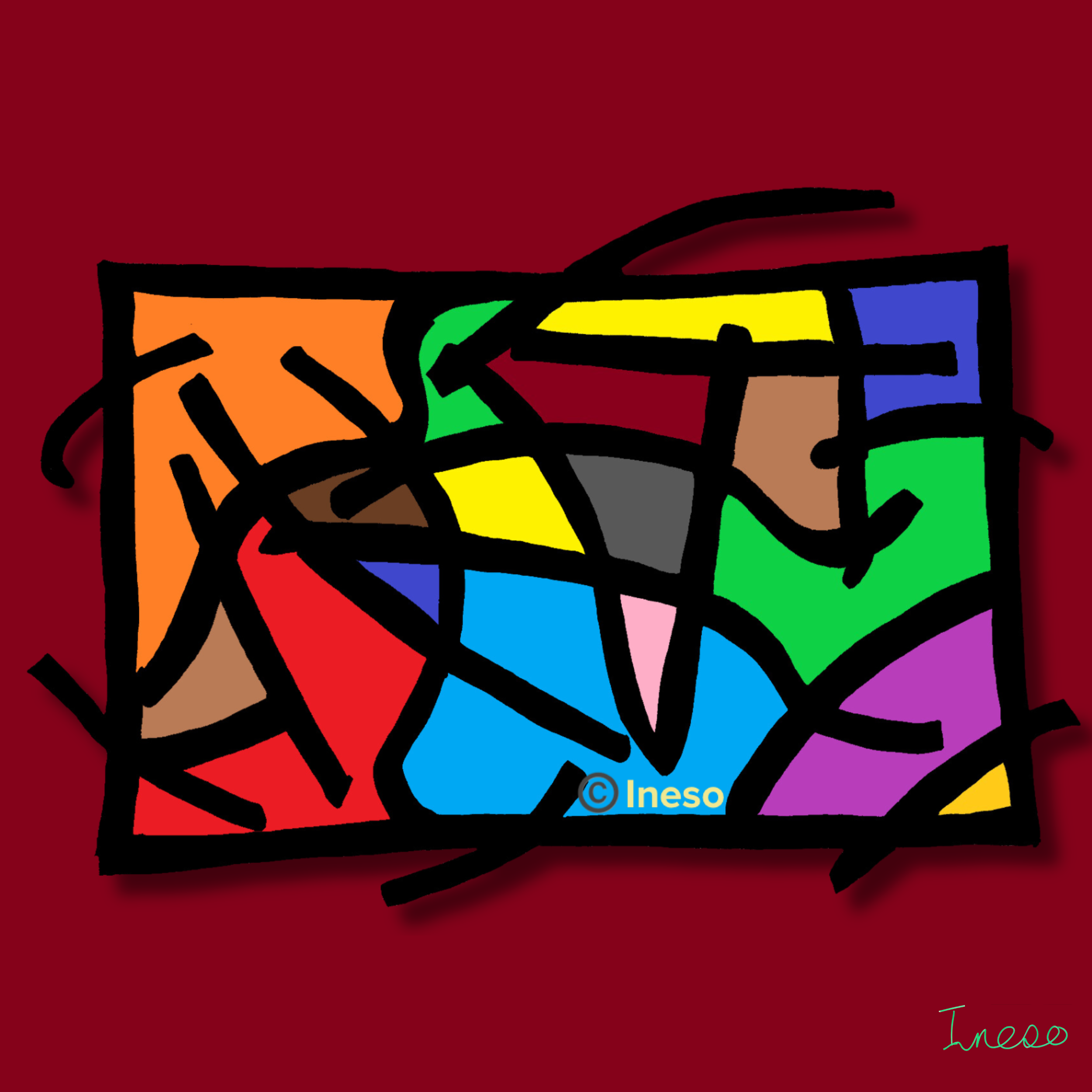 Broken But Functional, 40 x 40cm, 2022 – Ineso Lati Èkó