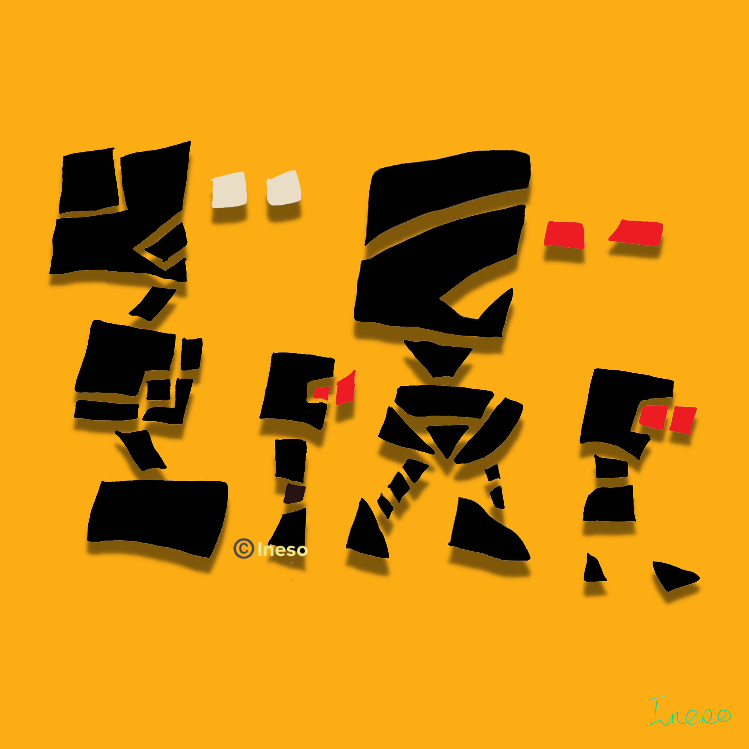 On The Move, 40 x 40cm, 2022 – Ineso Lati Èkó