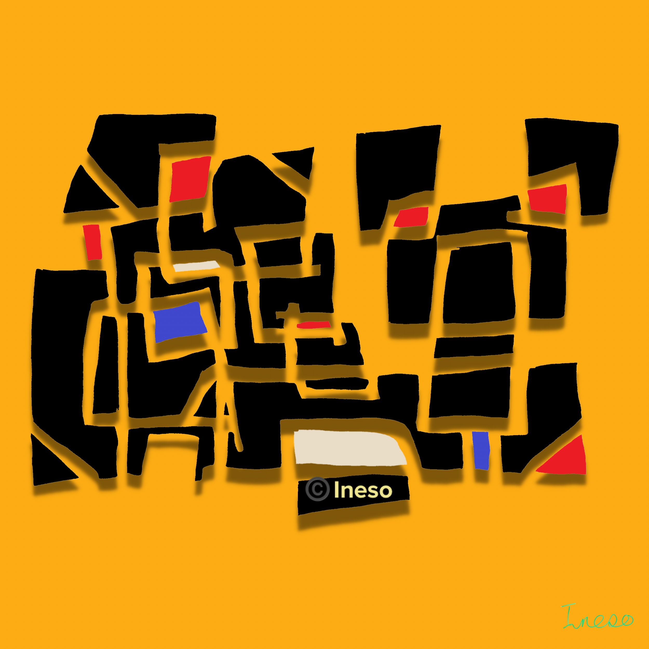 Mechanics, 40 x 40cm, 2023 – Ineso Lati Èkó