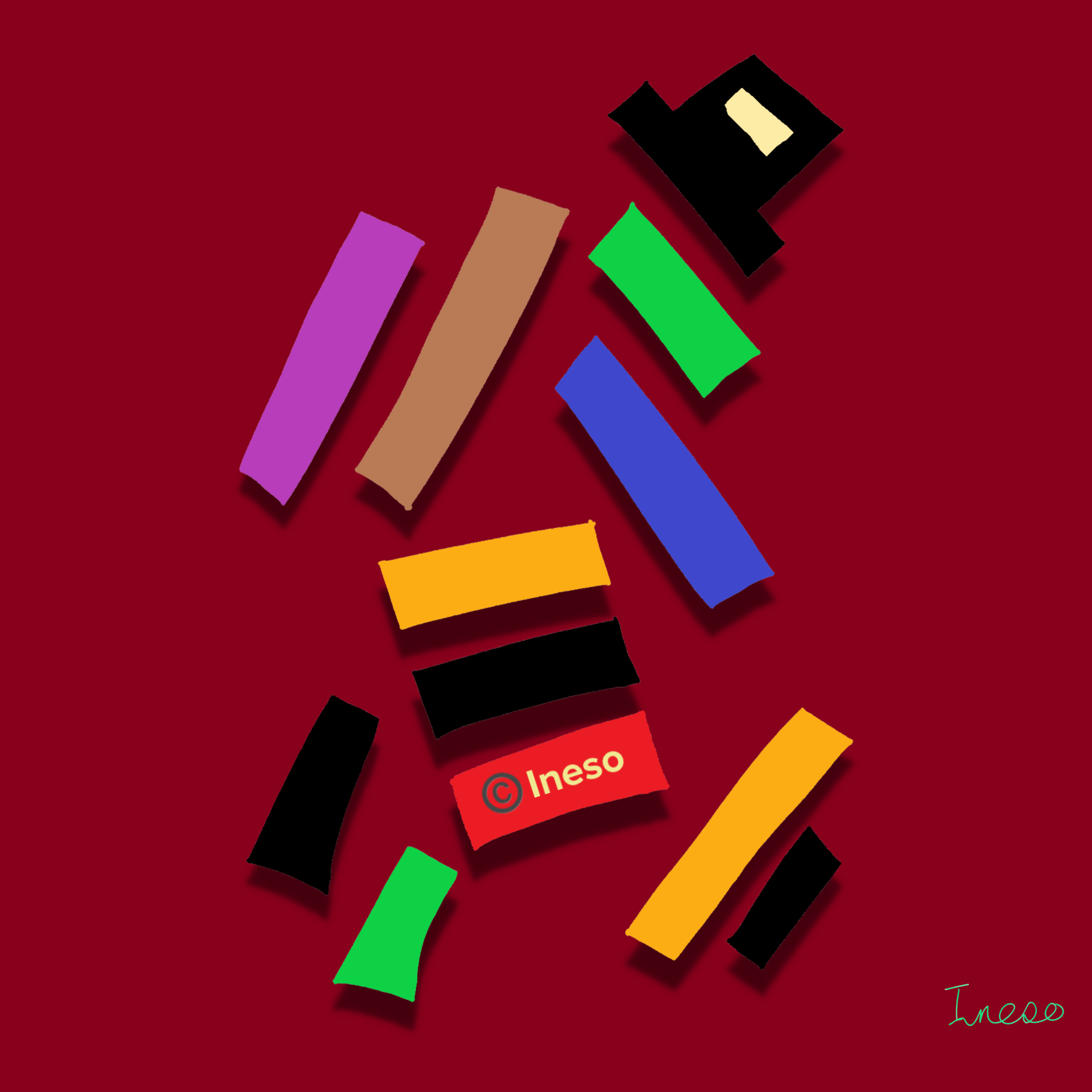 Walking Is Good For You, 40 x 40cm, 2023 – Ineso Lati Èkó